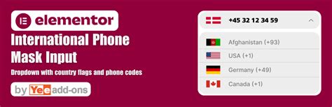 telephone field for elementor forms plugin —