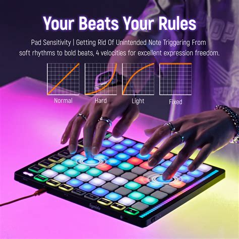 Synido Tempopad Z 1 Midi Controller Beat Maker Dj Equipment 64 Pads