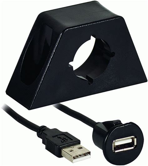 Metra Male Usb To Female Usb Jack With Mount Axusbe