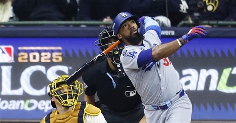¡agranda Dodgers Ventaja En La Final De La Liga Nacional Imagen De