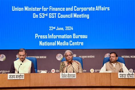 Gst Council Announces Uniform Gst Rates And Exemptions Check For More Details