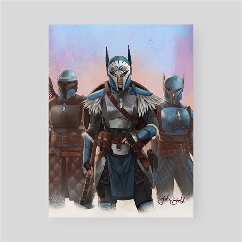 Bo Katan And The Nite Owls An Art Print By Jake Bartok Inprnt