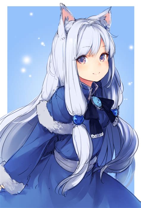 Anime Snow Wolf Girl