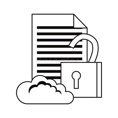 Cybersecurity Data Protection Stock Illustration Illustration Of