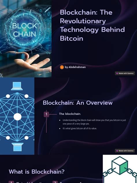 Blockchain The Revolutionary Technology Behind Bitcoin Pdf