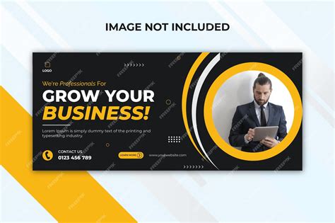 Корпоративный дизайн обложки Facebook и Linkedin Премиум векторы