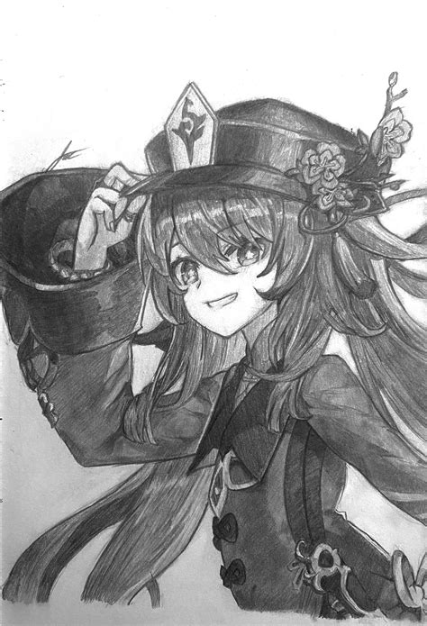 My Hu Tao Drawing R Hutao Mains