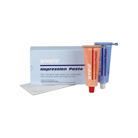 Impression Paste Pâte De White Oxyde De Zinc Eugénol Ss White
