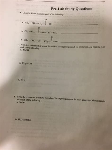 Propanoic Acid Condensed Structural Formula