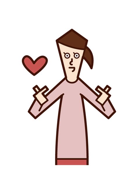 하트 모양을 만드는 양손의 일러스트 무료 일러스트 소재집 Kukukeke