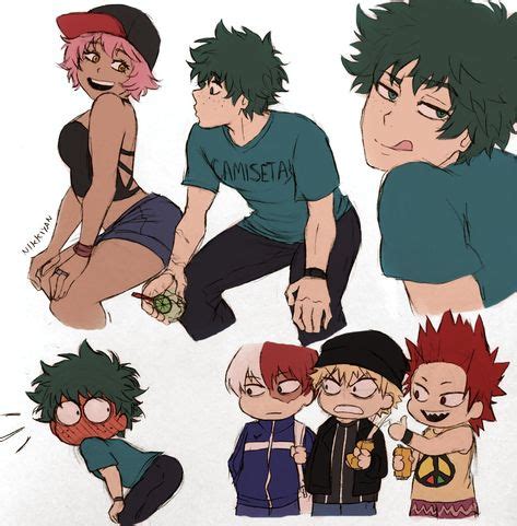 Best Mina X Izuku Images My Hero Academia My Hero Boku No Hero Academia