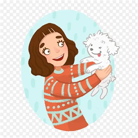 抱狗狗的女孩png图片素材下载图片编号10011111 Png素材网