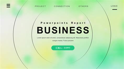 20页绿色弥散风国外欧美商务ppt模板下载 51ppt模板 国外幻灯片 Keynote模板 免费ppt模板下载