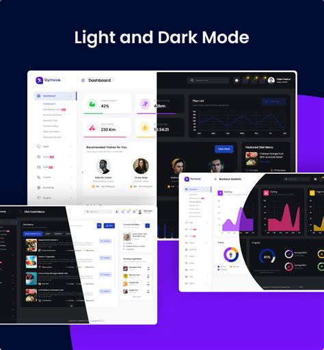 Gymove Codeigniter Fitness Admin Dashboard Bootstrap Template Thememag