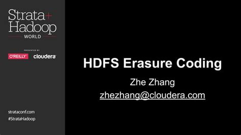 Native Erasure Coding Support Inside Hdfs Presentation PPT