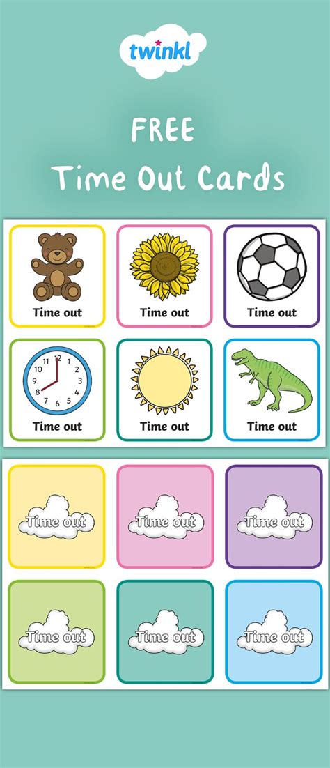 Time Out Cards | Free teaching resources, Behavior management system, Teaching resources