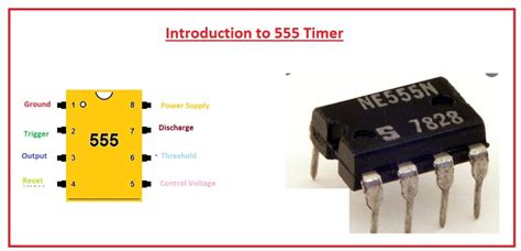 Introduction To 555 Timer Working Circuit Pinout Applications The Engineering Knowledge