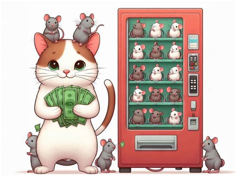 Mouse Vending Machine Premium Ai Generated Image