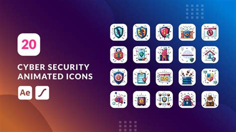 Cyber Security Animated Icons After Effects Elements Ft Access
