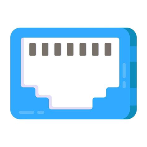 Perfect Design Icon Of Ethernet Port Vector Art At Vecteezy
