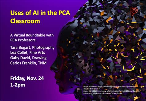 round table uses of artificial intelligence in the pca classroom — pca