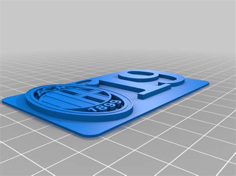 Free Stl File Ac Milan 🏈 ・3d Printing Model To Download・cults