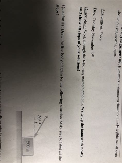 solved assignment 8 homework assignments should be clearly