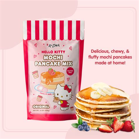 Hello Kitty Mochi Pancake Mix Original Flavor A Sha Foods Usa