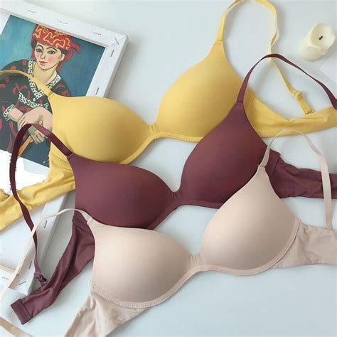 Flat Chested Aaa Aa Abc Women Bras Sexy Lingerie Thin Padded Wireless