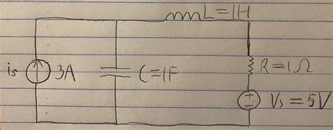 Solved Mm L 1H Is 03A 15 R 12 Vs 5 I Find The Chegg Com