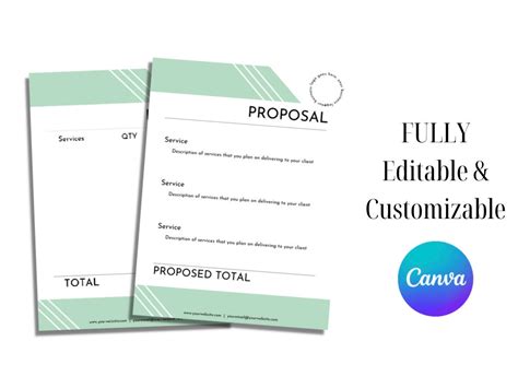 Invoice Template Printable Invoice Business Invoice Etsy