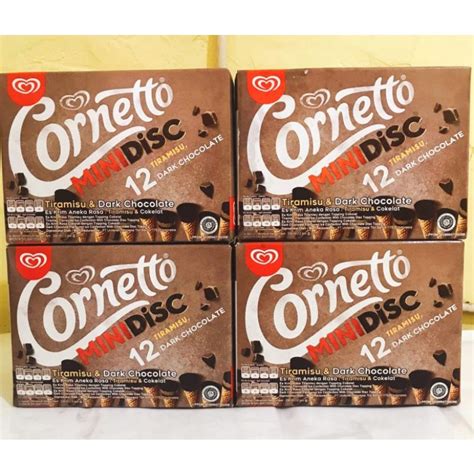 Jual Cornetto Mini Tiramisu 1box Isi 12 Shopee Indonesia