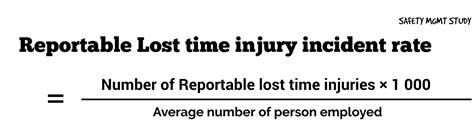 Accident Frequency Rate Severity Rate Incidence Rate Formula Is 3786 1983