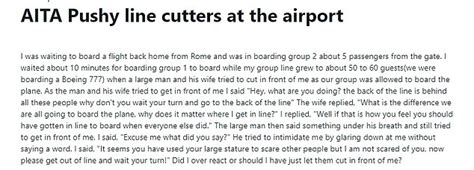 Traveller Praised After Protecting The Glorious Art Of Queuing And Refusing To Let Others Push