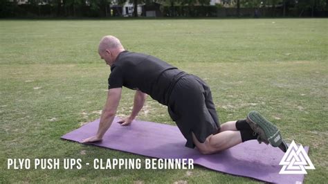 PLYO PUSH UPS - CLAPPING BEGINNER - YouTube