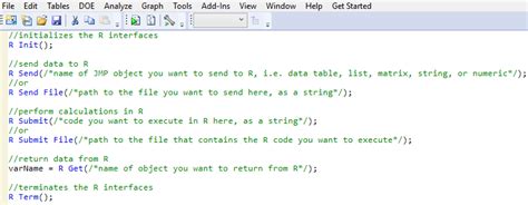 getting started with the jmp to r interface jmp user community