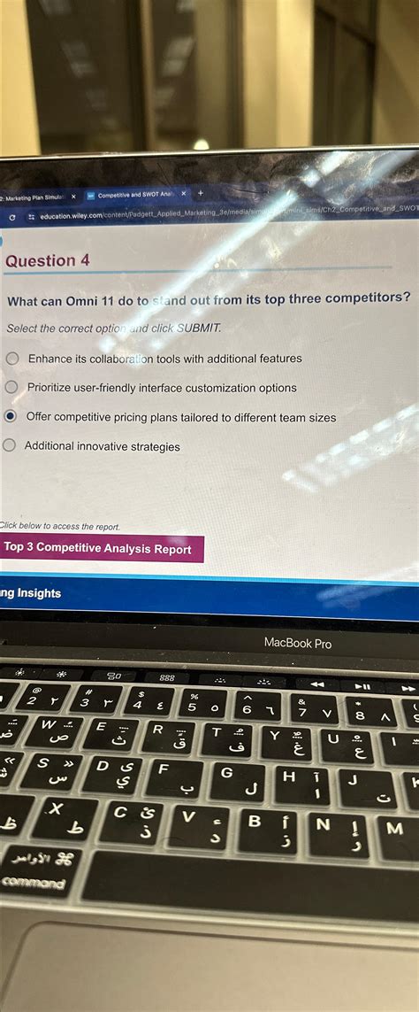 Solved Question 4what Can Omni 11 ﻿do To Stand Out From Its