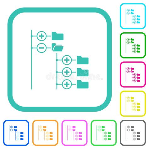 Directory Browser Vivid Colored Flat Icons Stock Vector Illustration Of Browser Borders