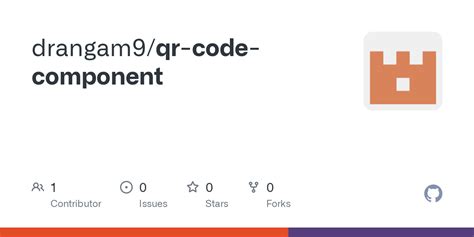 GitHub Drangam Qr Code Component