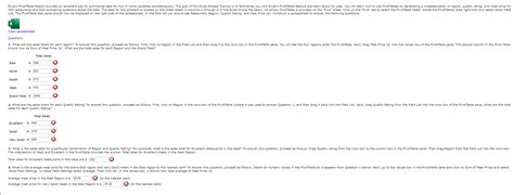 Solved Excels Pivottable Report Provides An Excellent Way