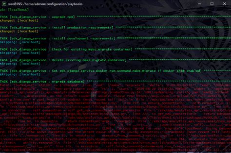 installing insights database migrate error site operations help