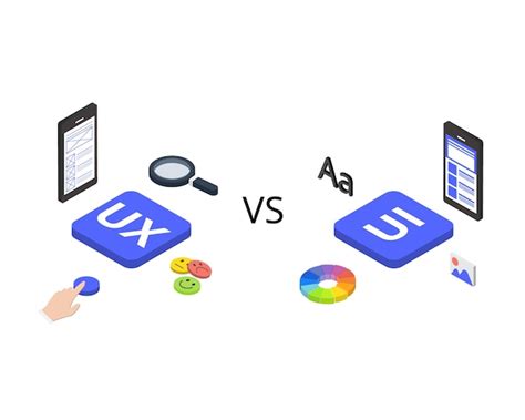 Premium Vector The Difference Between UX And UI Design