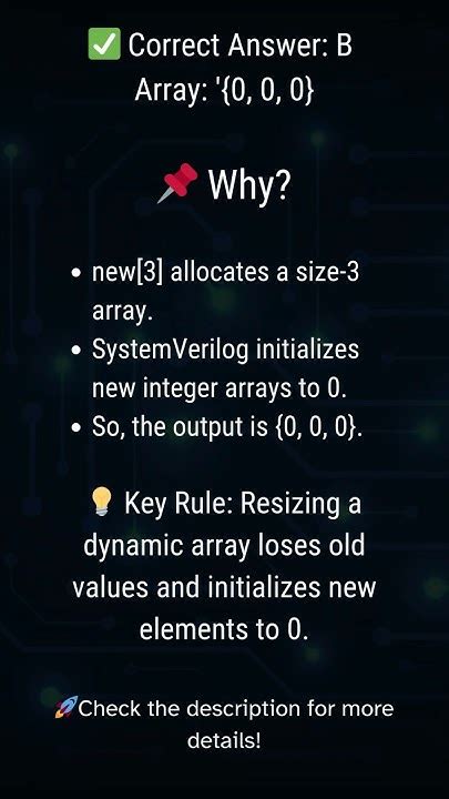 Systemverilog Dynamic Array Common Mistake 🤯🔥 Systemverilog Coding