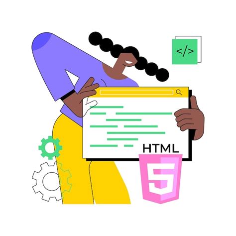 Premium Vector Html5 Website Development Abstract Concept Vector