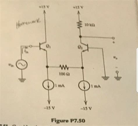 Solved Find The Small Signal Voltage Gain And Input Chegg