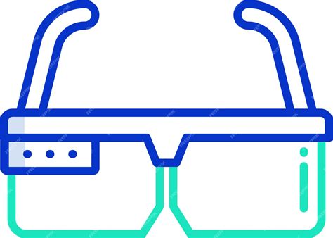 Premium Vector Smart Glassessolid Outline Color Vector Illustration