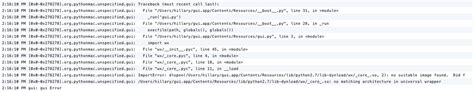 Python Py2app Gui Error Stack Overflow