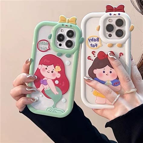 เคสโทรศัพท์มือถือ กันกระแทก ลายการ์ตูนเจ้าหญิงดิสนีย์น่ารัก สําหรับ Iphone 11 12 13 Pro Max Xs