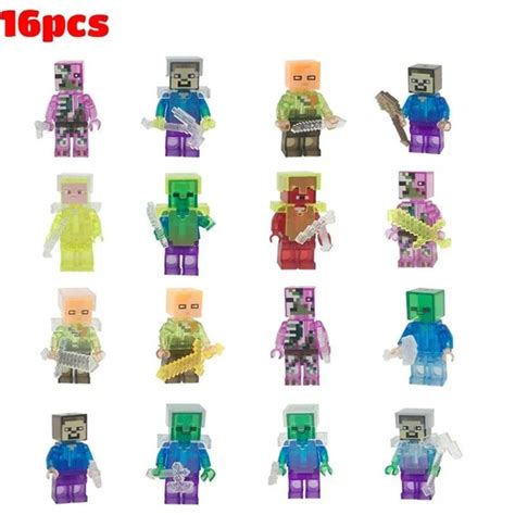 Мультяшные игры Minecrafts Building Block персонажи Стива фигурки сборка строительных игрушек