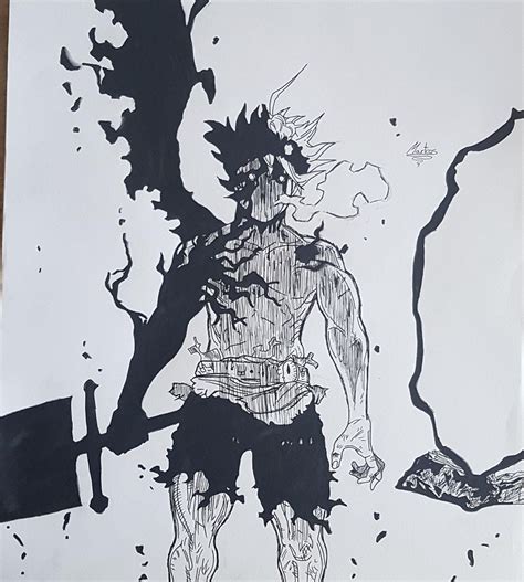 Asta Demon Formblack Clover Dibujos Detallados Dibujos De Arte
